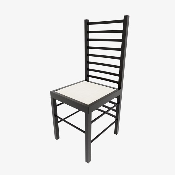modelo 3d Charles Rennie Mackintosh - Short Ladderback Chair ...