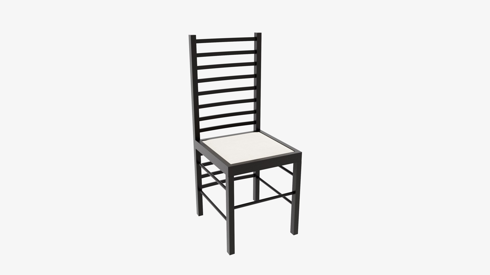 modelo 3d Charles Rennie Mackintosh - Short Ladderback Chair ...