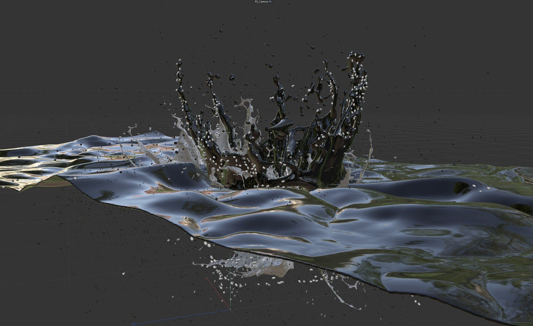 3D Water Splash With Underwater Splash - TurboSquid 2207240