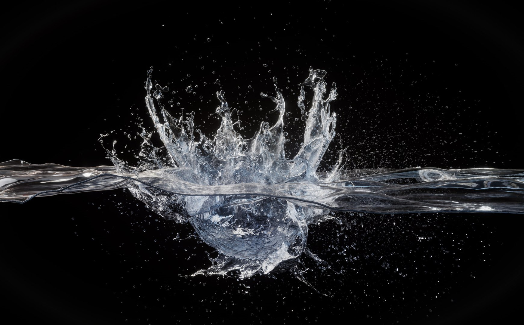 3D Water Splash With Underwater Splash - TurboSquid 2207240