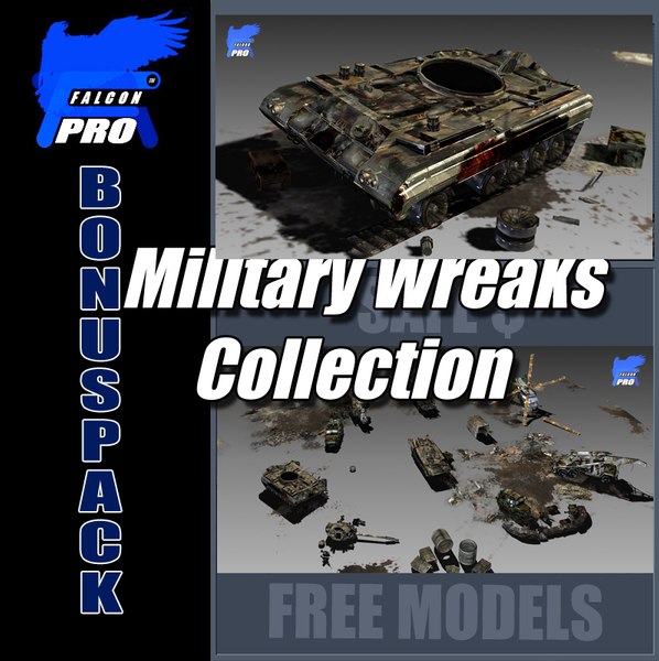 3d wrecked military vehicle amos