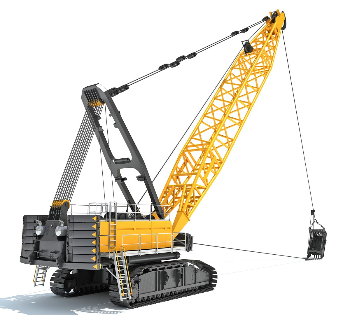 3D Mining Dragline Excavator Model - TurboSquid 2173846