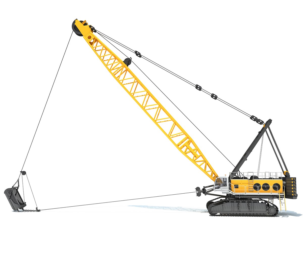 3D Mining Dragline Excavator Model - TurboSquid 2173846