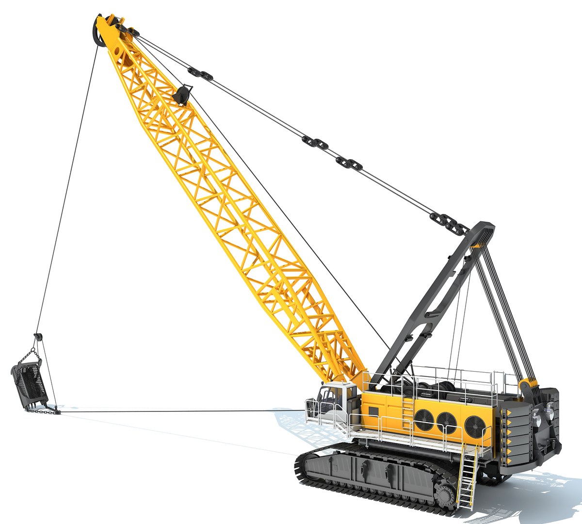 3D Mining Dragline Excavator Model - TurboSquid 2173846