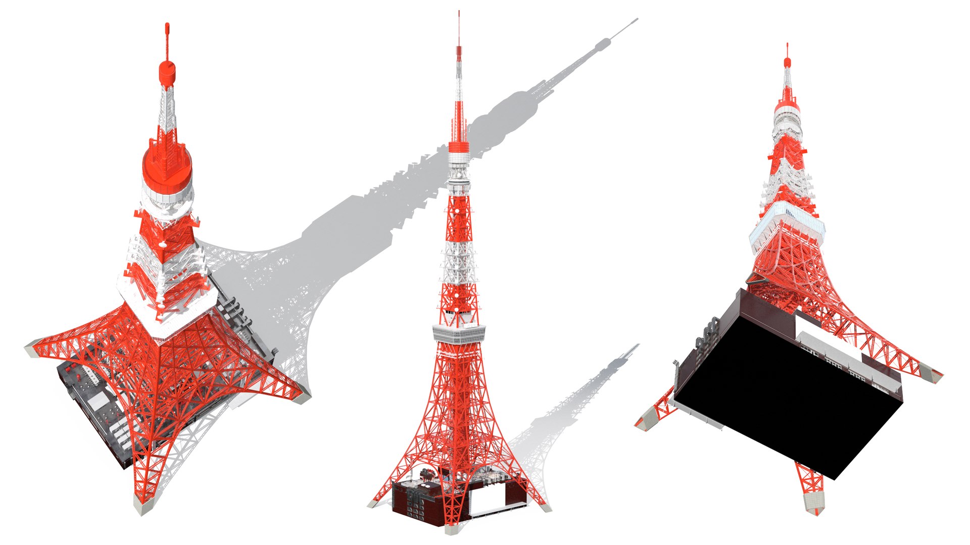 3D Tokyo Tower Structure - TurboSquid 2229921