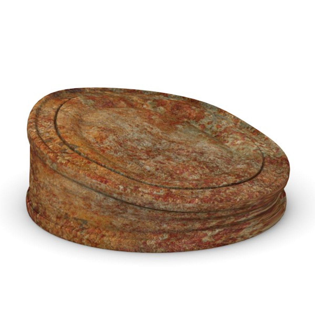 3d model of rusty food