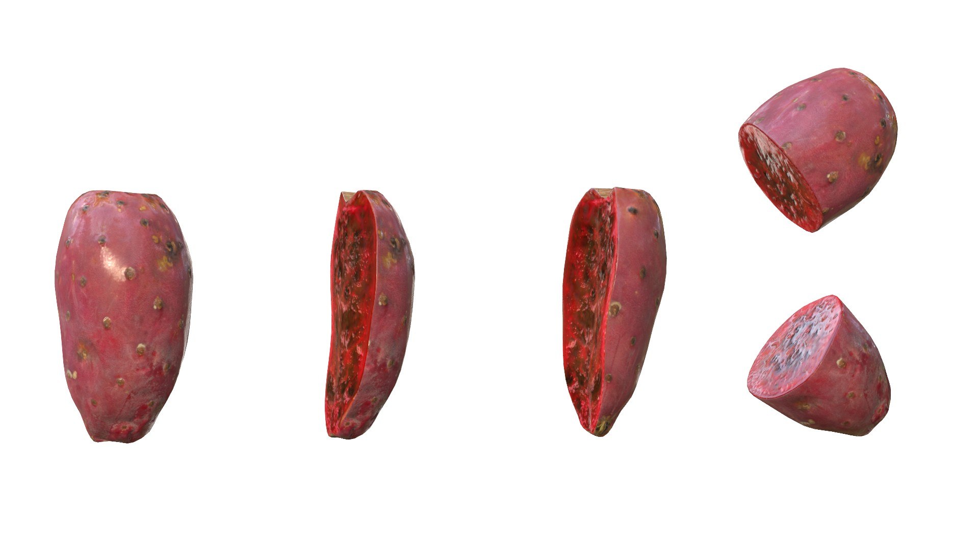 3D Prickly Pear Red Model - TurboSquid 2120420