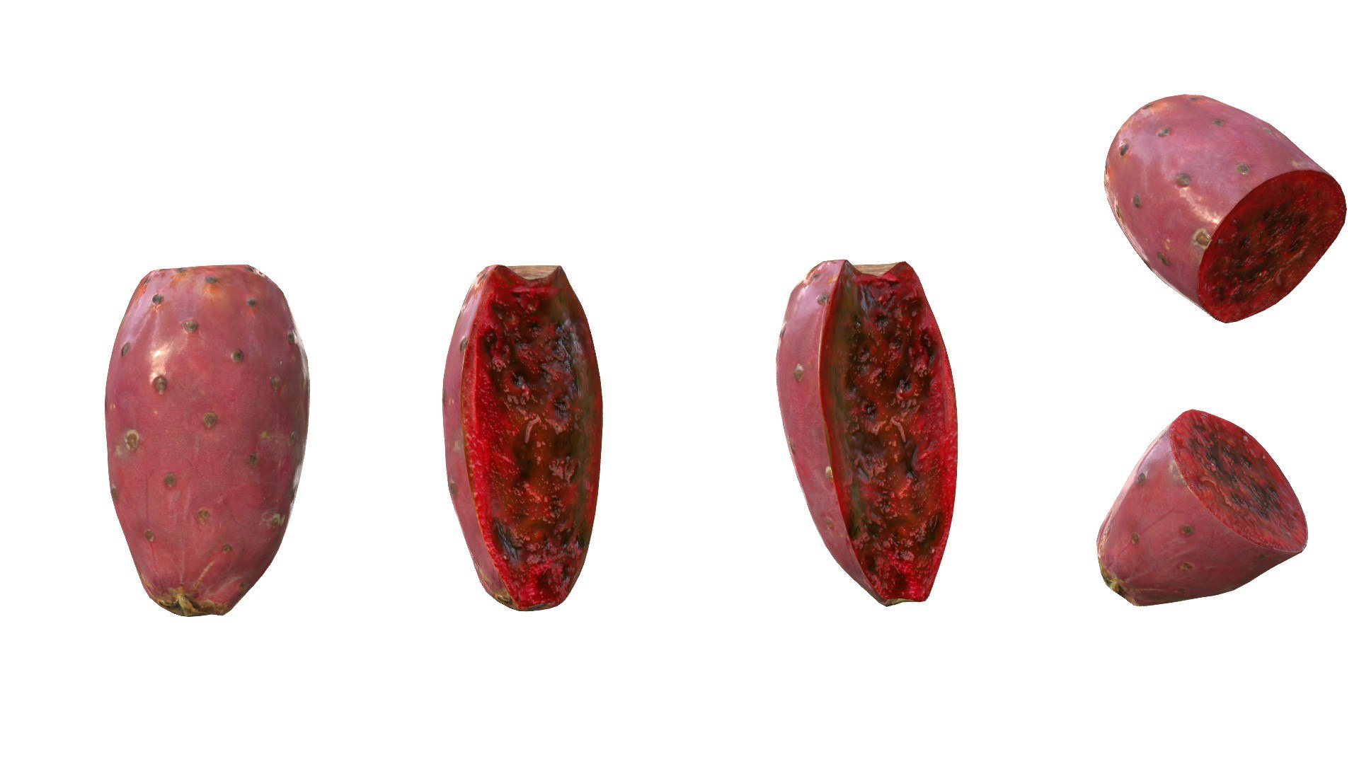3D Prickly Pear Red Model - TurboSquid 2120420