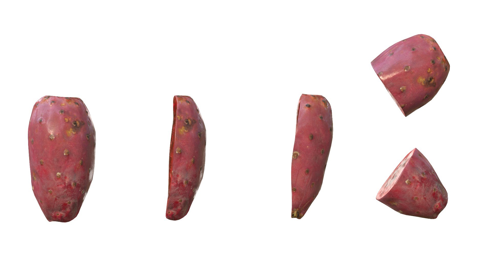 3D Prickly Pear Red Model - TurboSquid 2120420