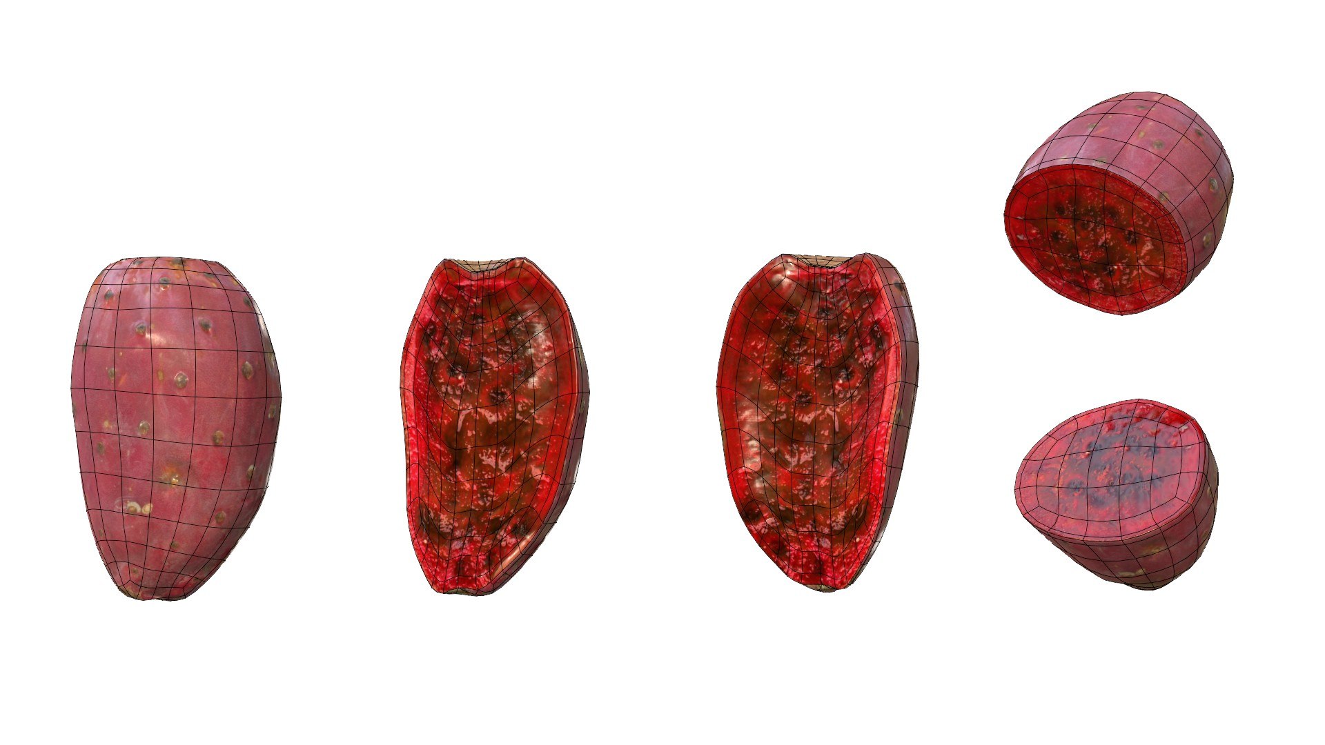 3D Prickly Pear Red model - TurboSquid 2120420
