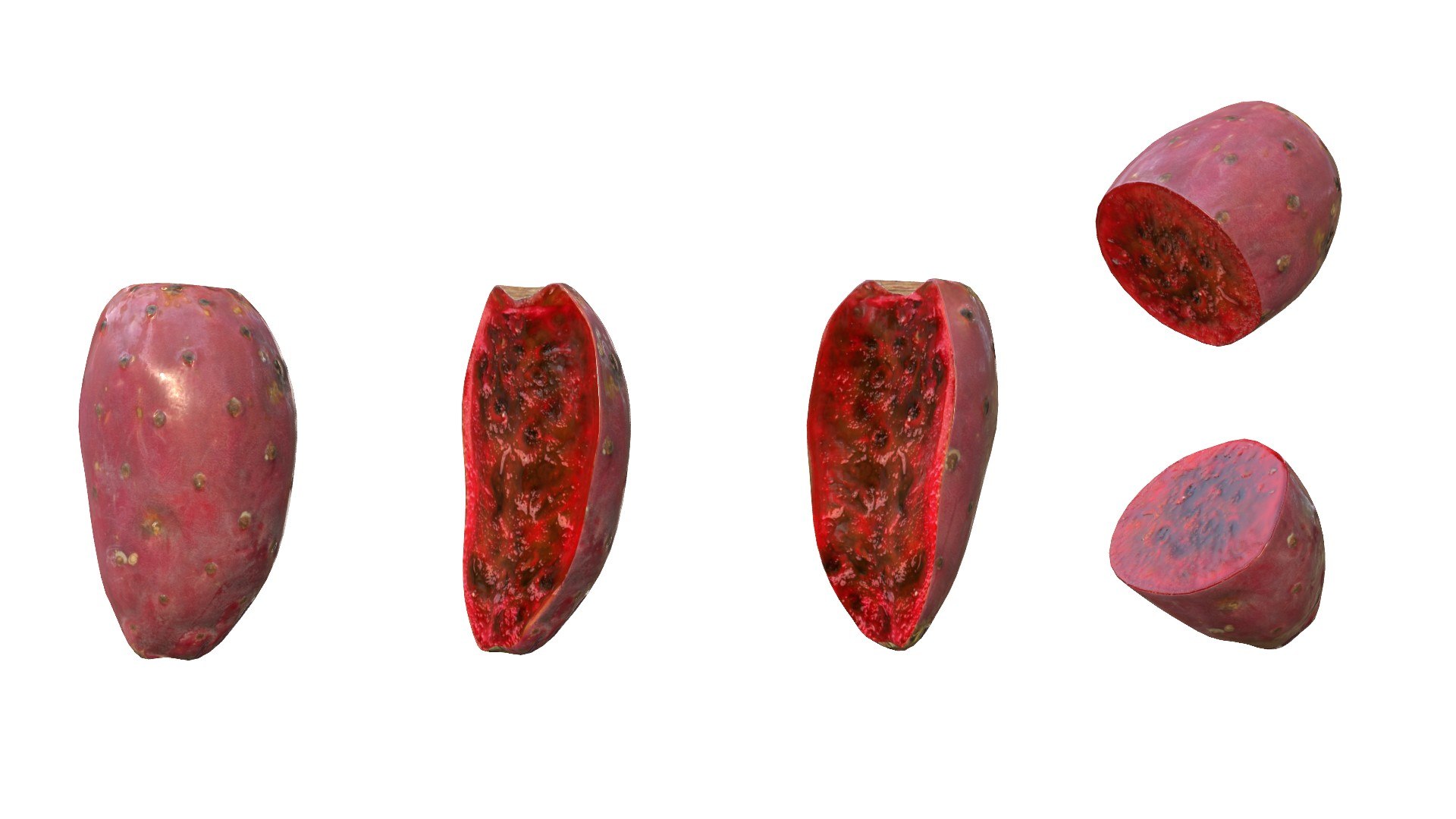 3D Prickly Pear Red Model - TurboSquid 2120420