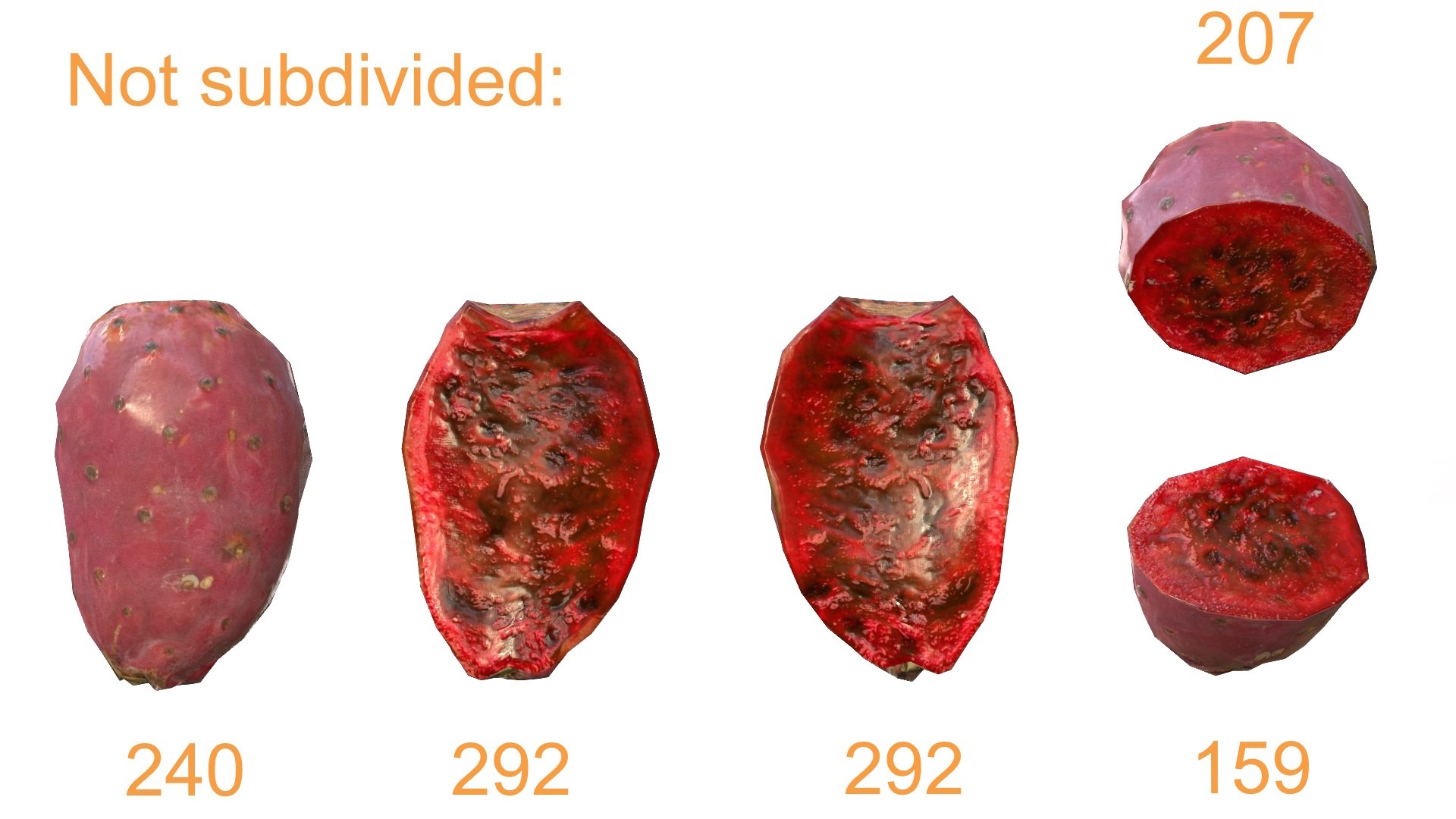 3D Prickly Pear Red Model - TurboSquid 2120420