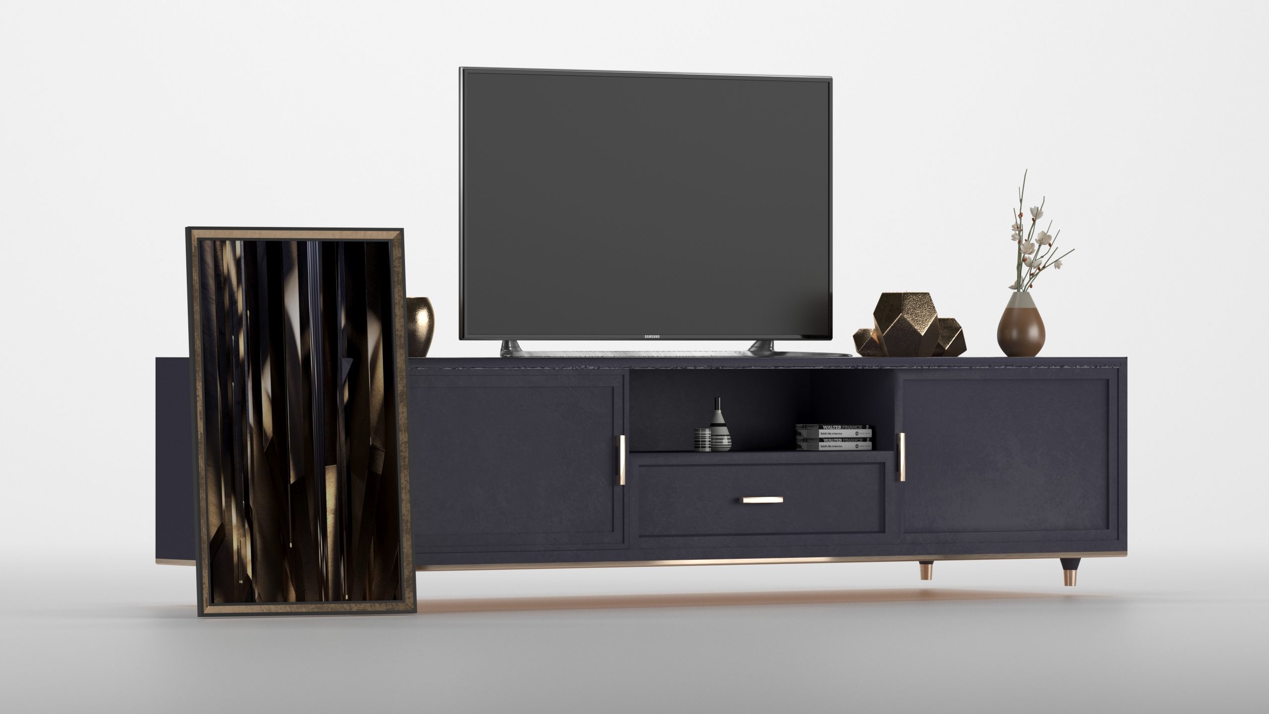 modelo 3d JUEGO DE PARED DE TV Samsung gratis - TurboSquid 1688086