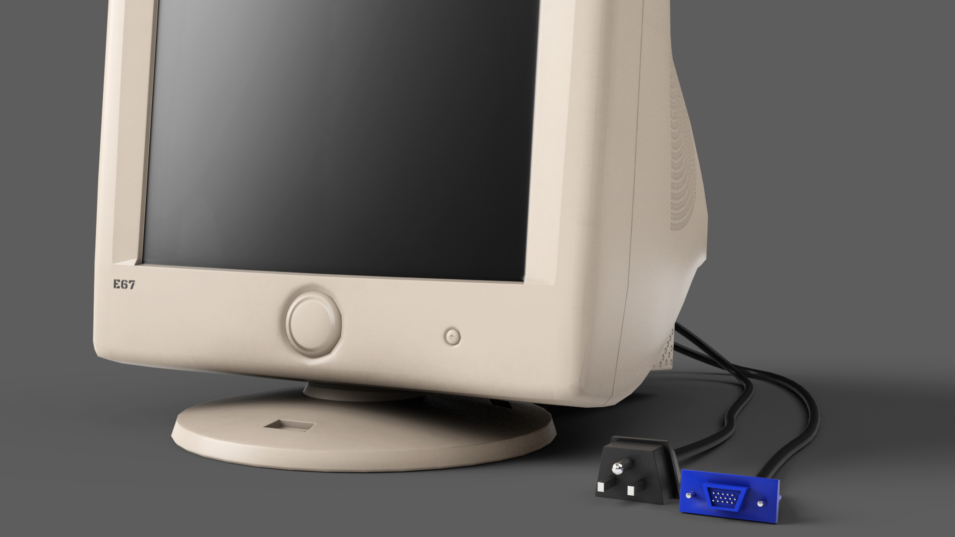 Stary monitor CRT GameReady — LowPoly Model 3D - TurboSquid 1796753