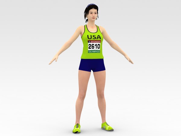 Athlete Runner 05 3D model - TurboSquid 1816087