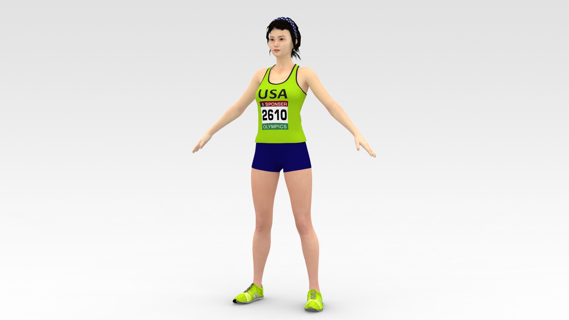 Athlete Runner 05 3D Model - TurboSquid 1816087