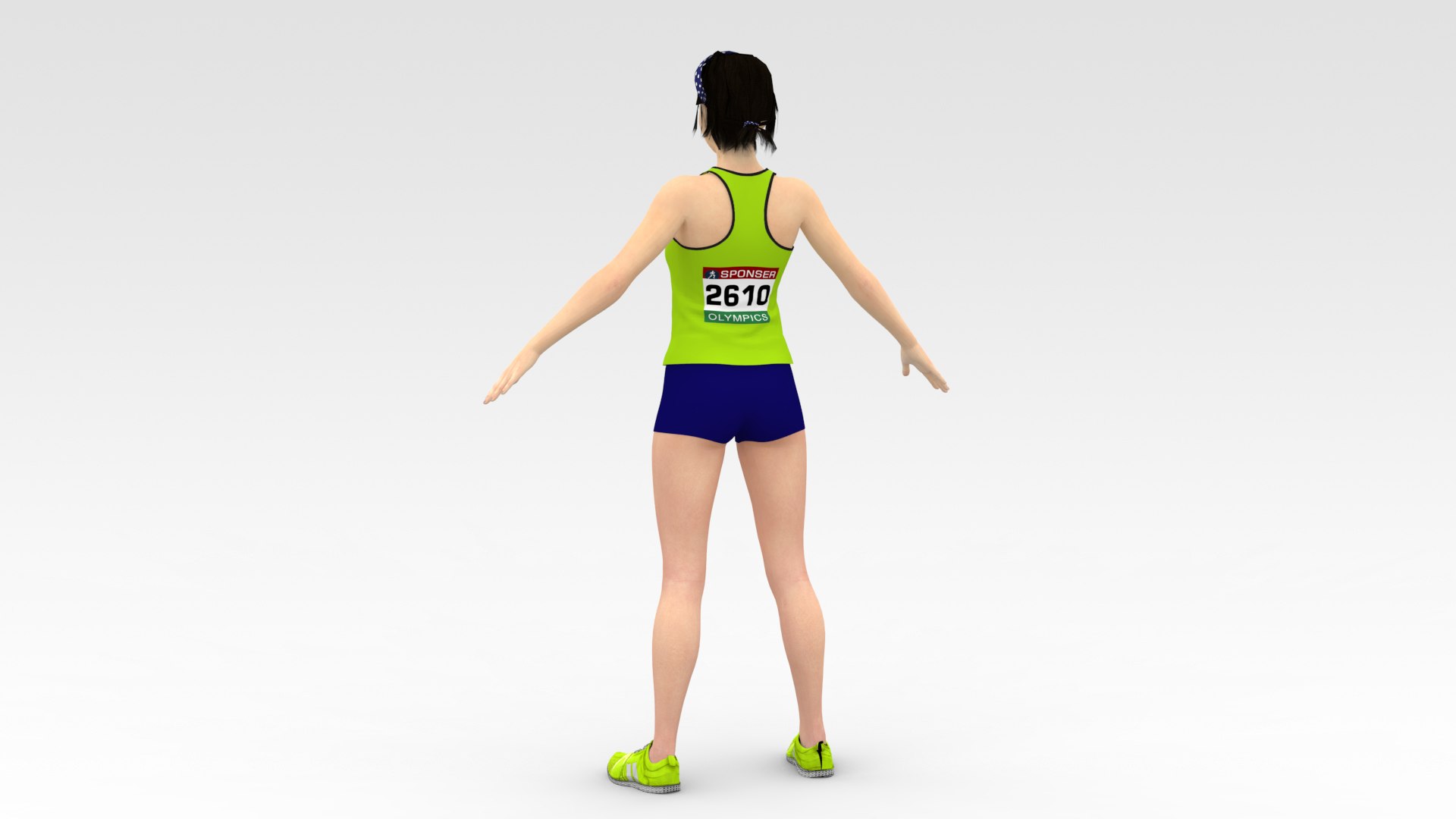 Athlete Runner 05 3D Model - TurboSquid 1816087