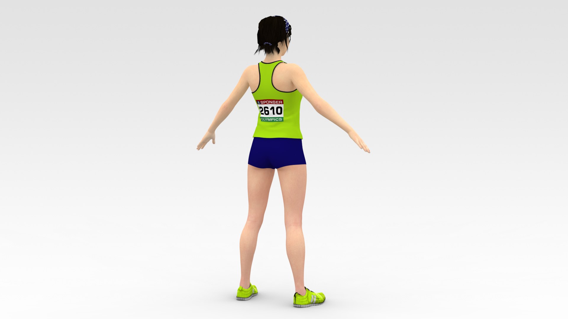 Athlete Runner 05 3D Model - TurboSquid 1816087