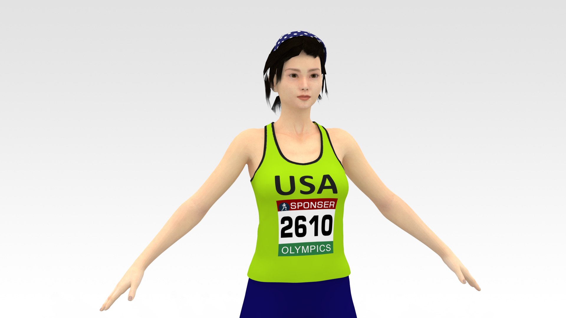 Athlete Runner 05 3D Model - TurboSquid 1816087