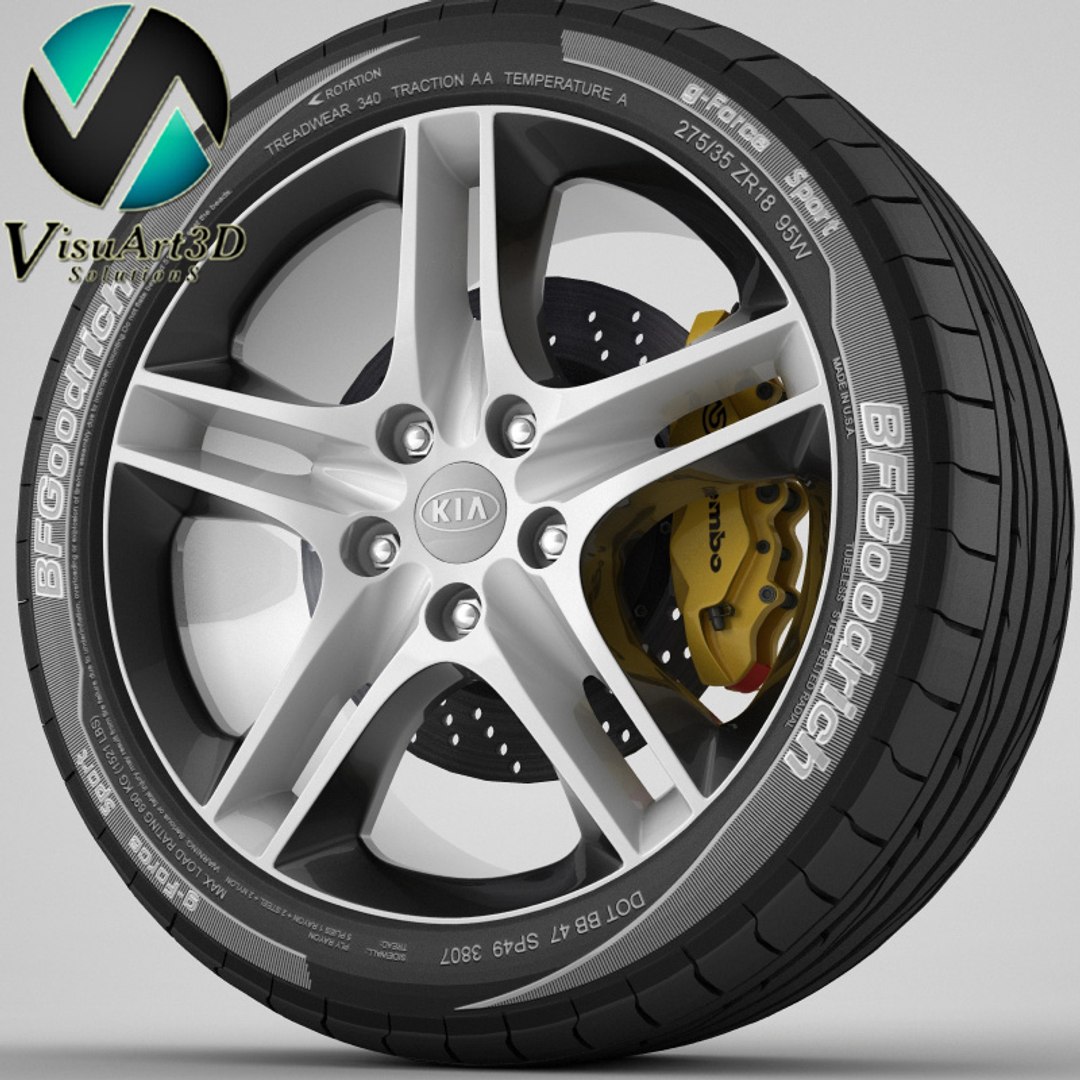 Kia Rim Tyre 3d Max