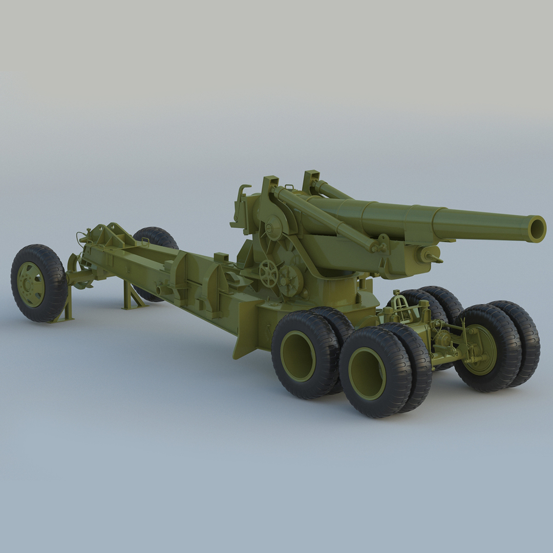 M115 Howitzer 3D model - TurboSquid 1922098
