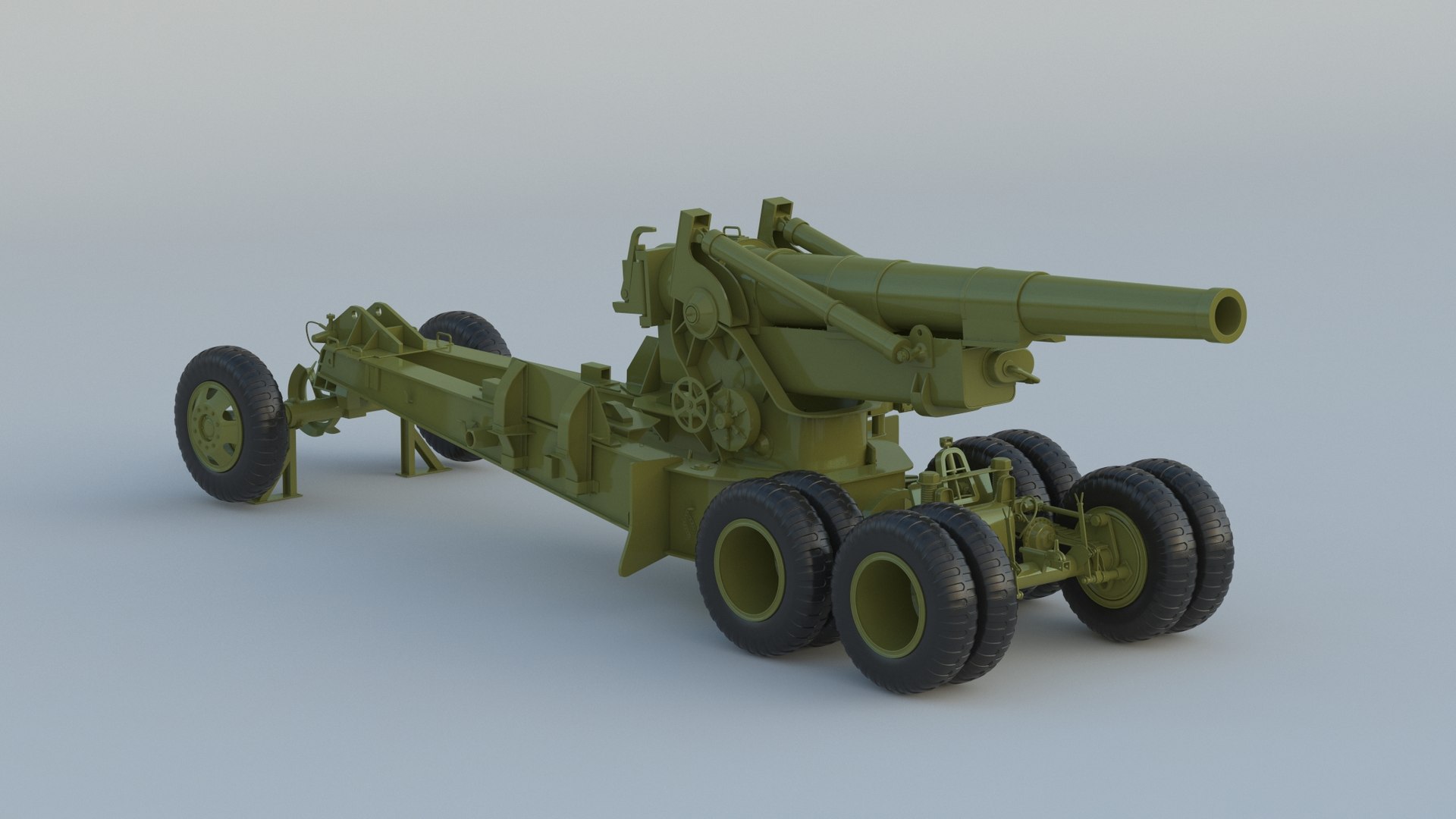 M115 Howitzer 3D Model - TurboSquid 1922098