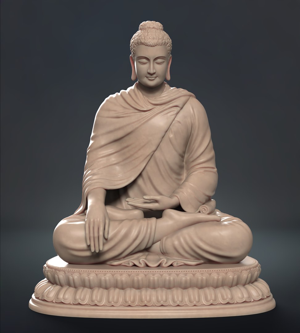 3D Buddha Bhumisparsh Mudra - TurboSquid 1982873