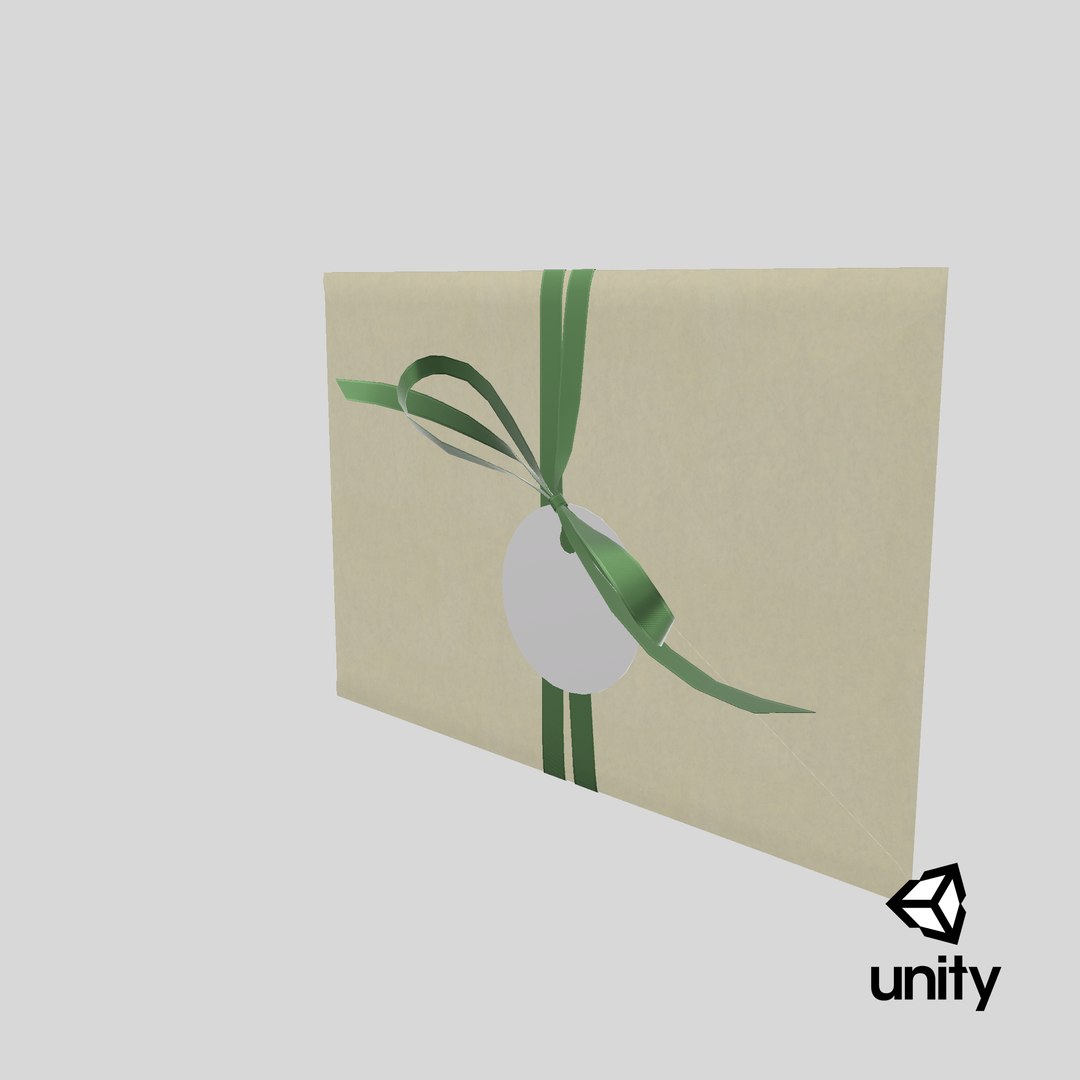 3D Envelope With Bow 04v PBR - TurboSquid 2121084