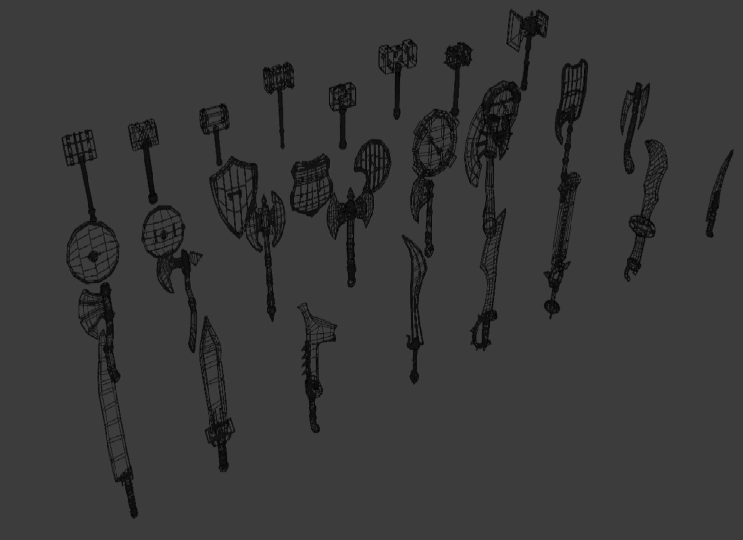 3D model Stylized Weapons Set - TurboSquid 1838650