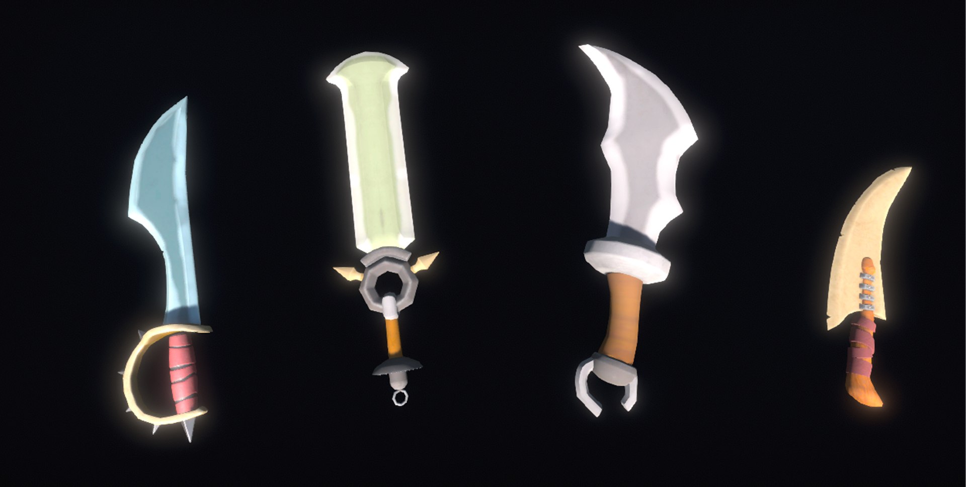 3D model Stylized Weapons Set - TurboSquid 1838650