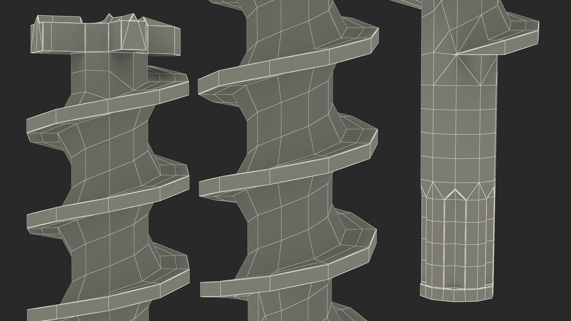 3D Old Concrete Auger Bit Model - TurboSquid 2105074