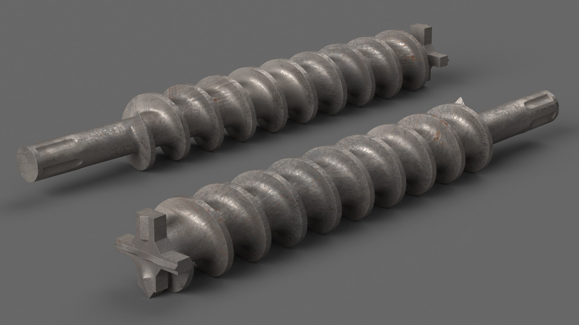 3D Old Concrete Auger Bit Model - TurboSquid 2105074
