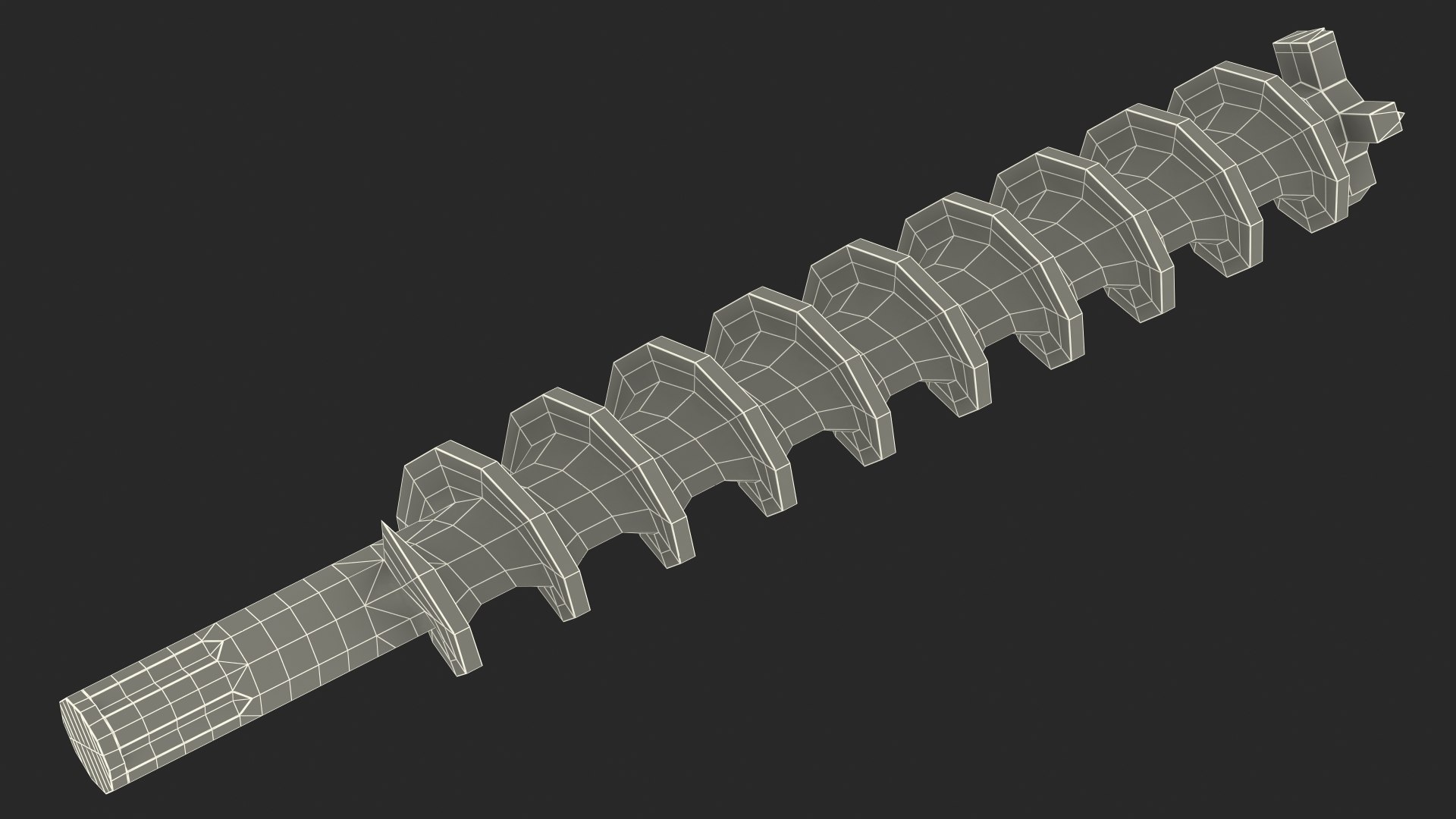 3D Old Concrete Auger Bit Model - TurboSquid 2105074