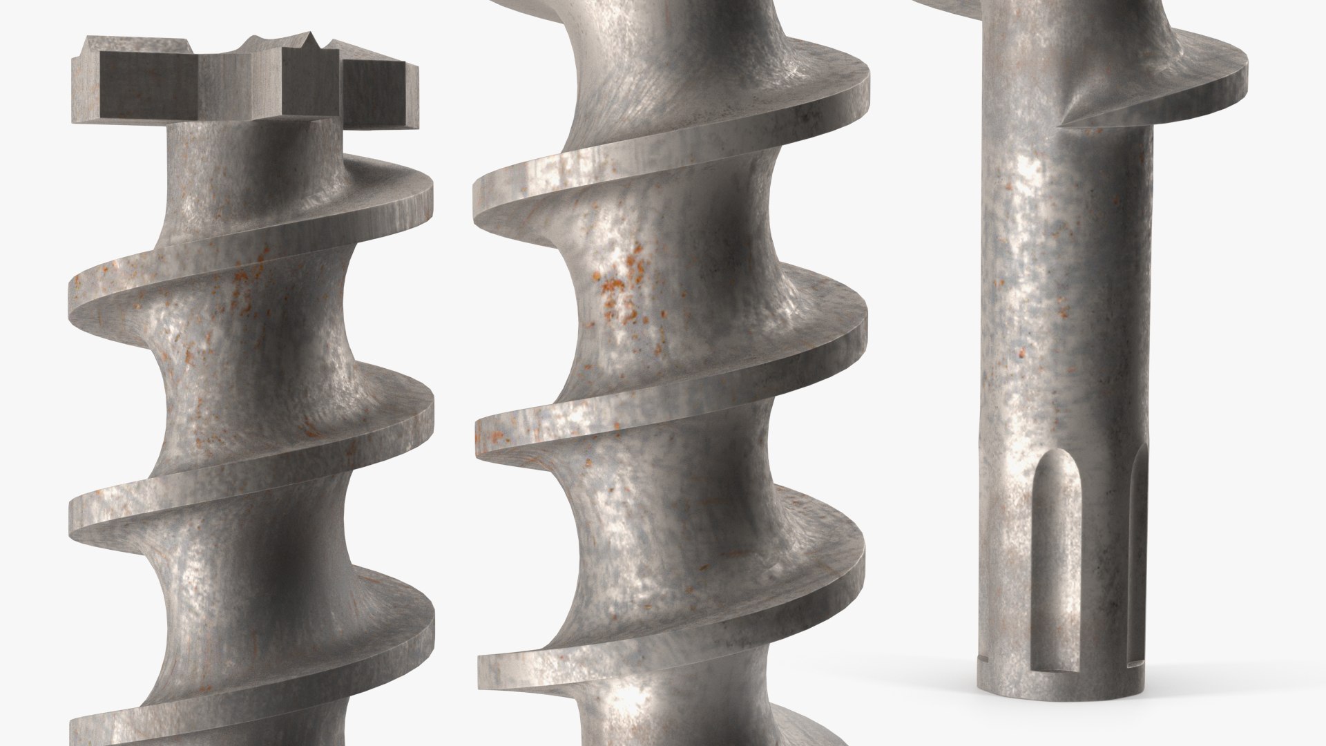 3D Old Concrete Auger Bit Model - TurboSquid 2105074