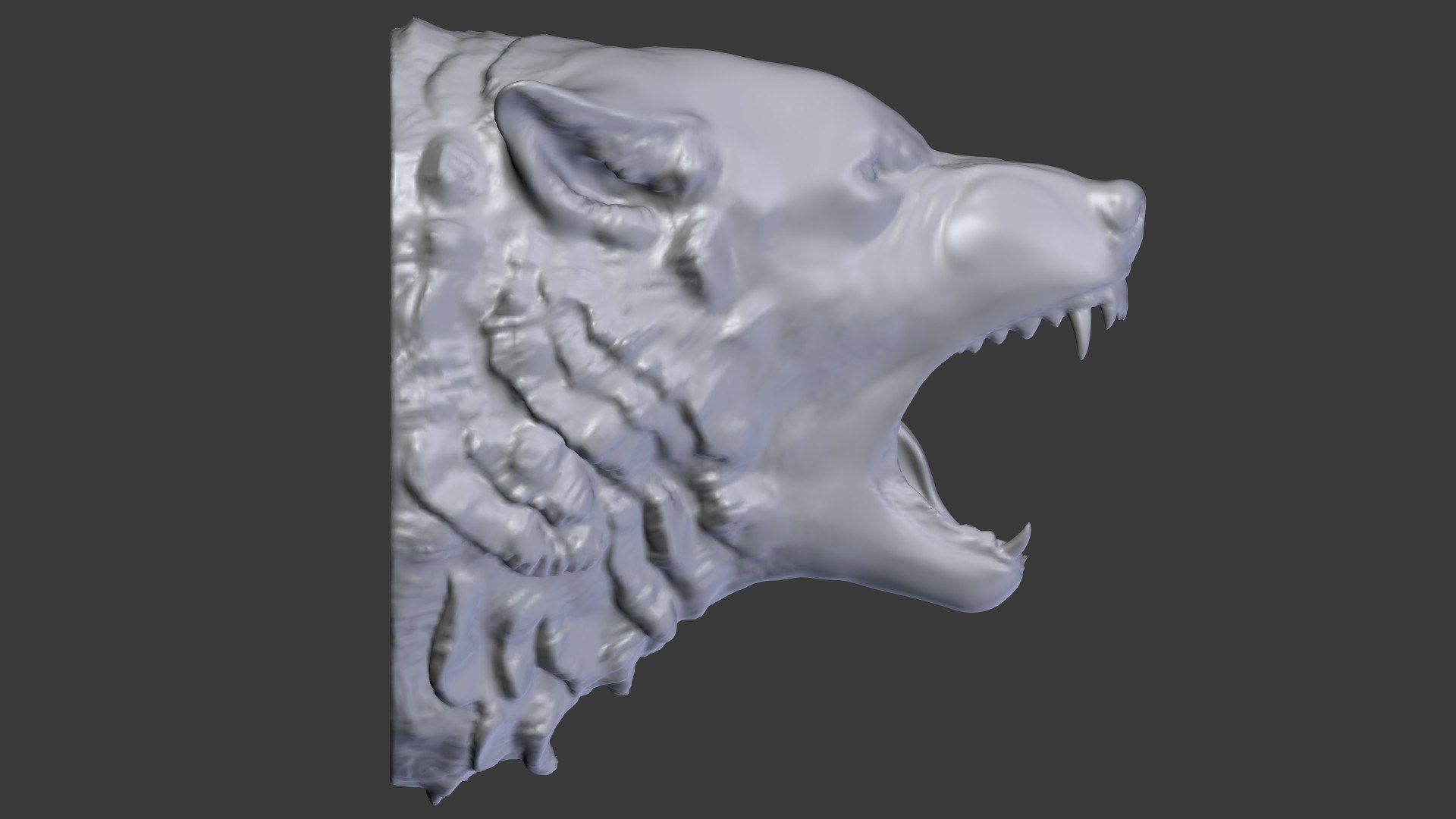 Wolf Head Obj