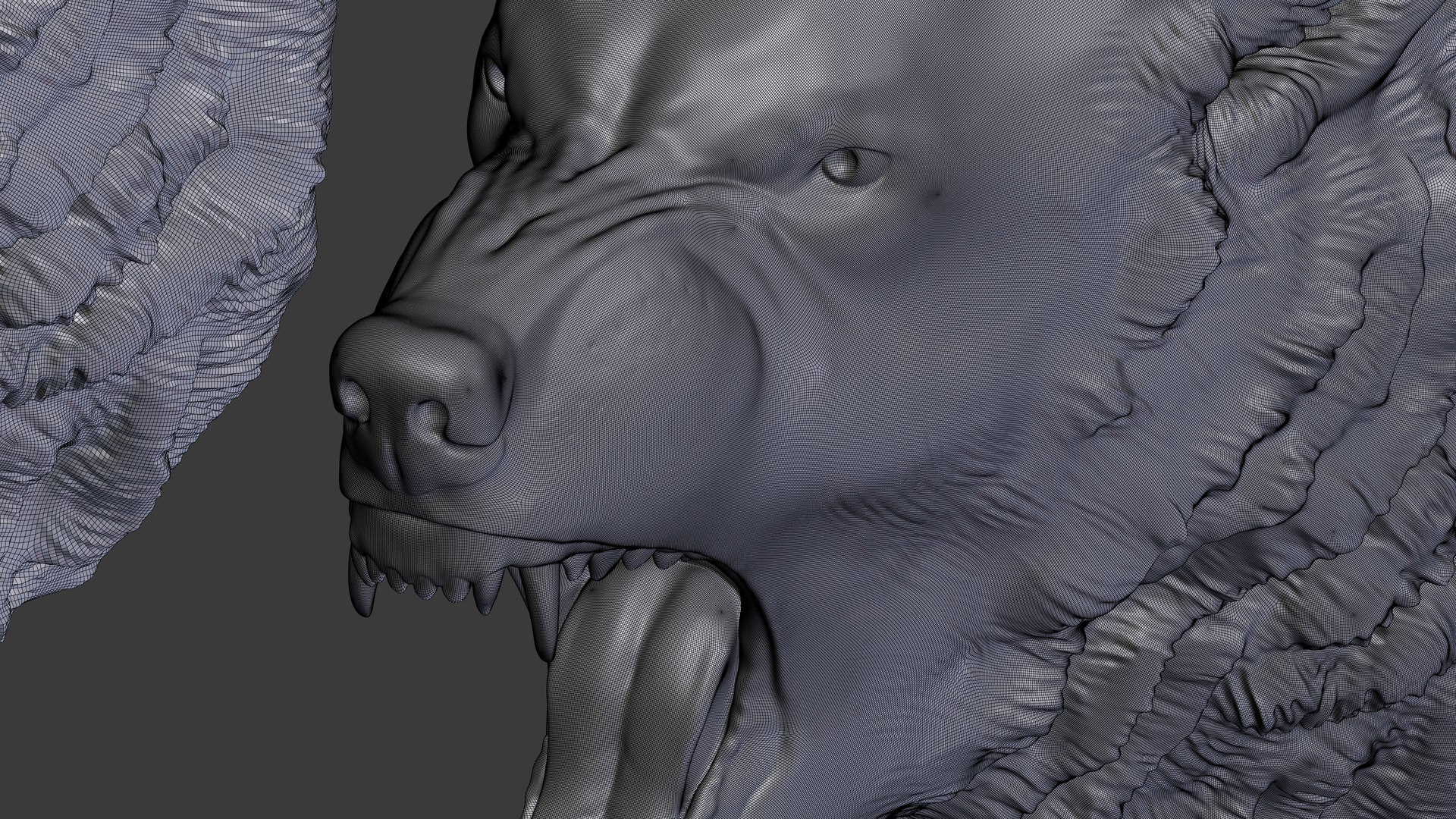 Wolf Head Obj