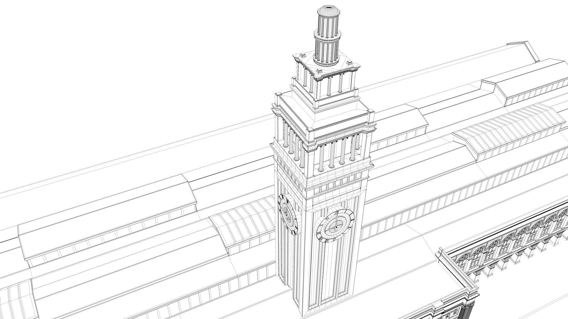 3D Ferry Building San Francisco - TurboSquid 1887362