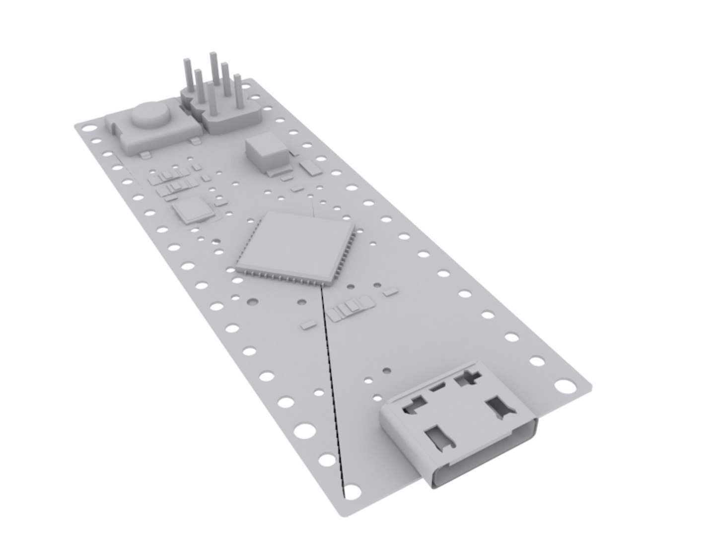 Electronic Arduino Micro 3D Model - TurboSquid 1195993