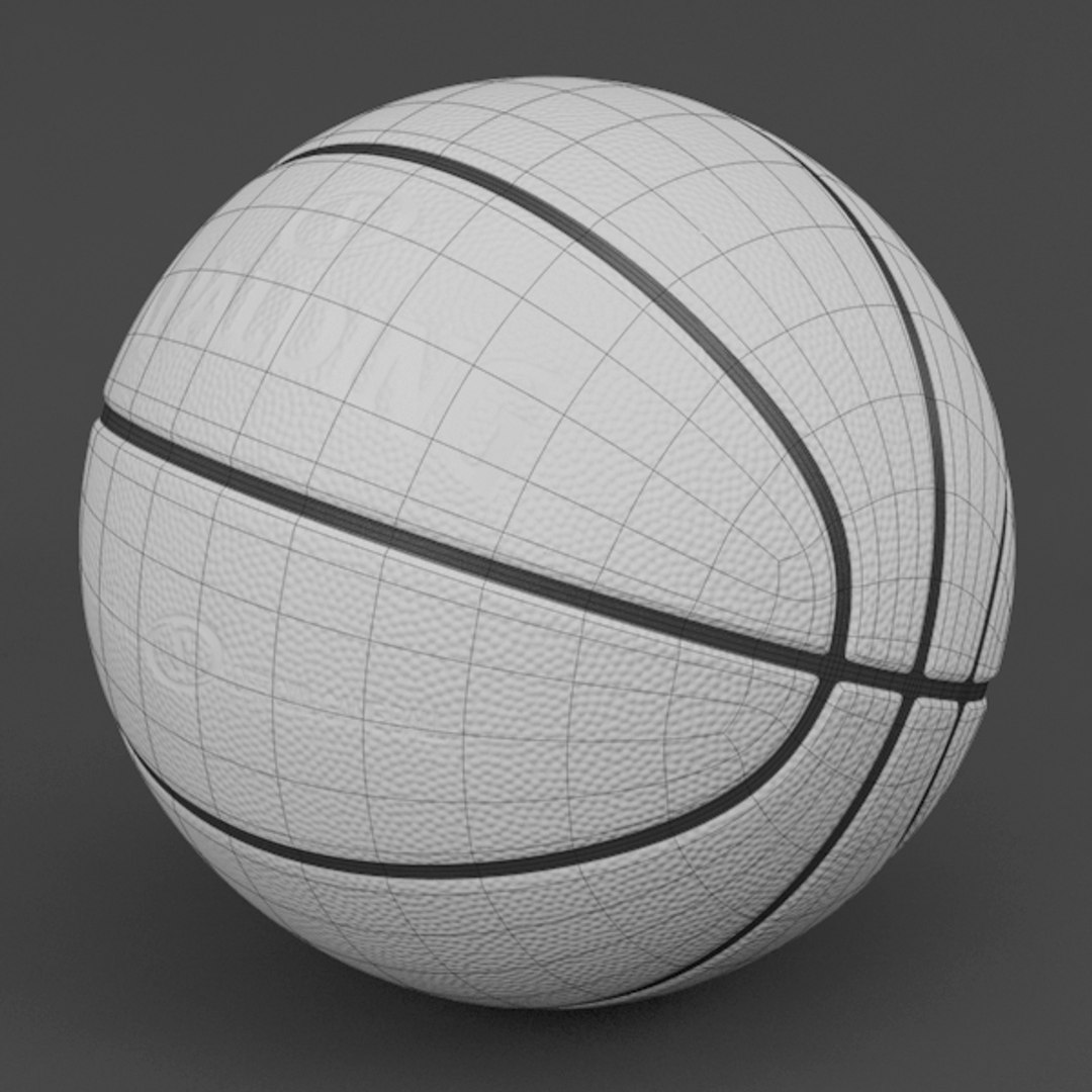 3d C4d Spalding Official Basketball Ball