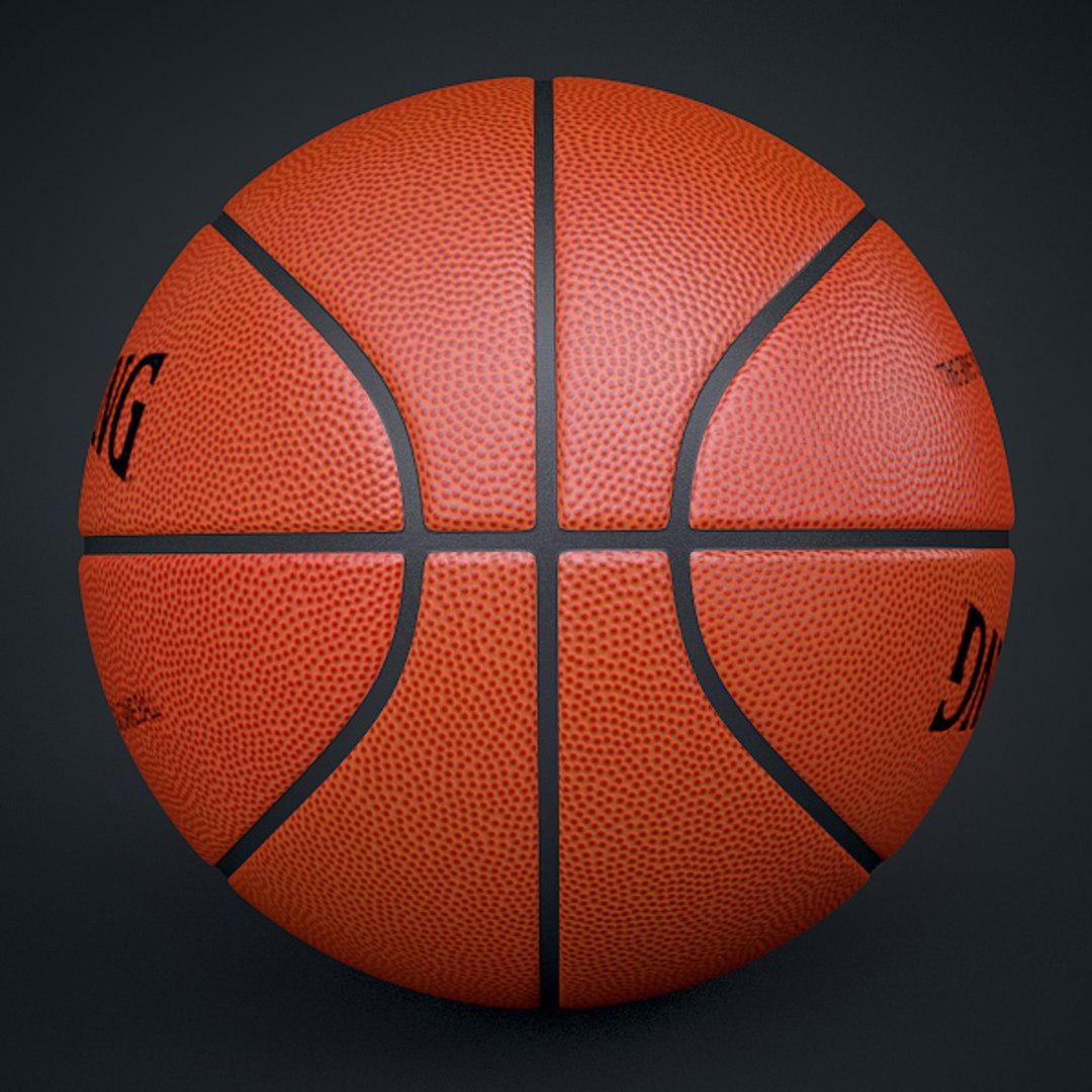 3d C4d Spalding Official Basketball Ball