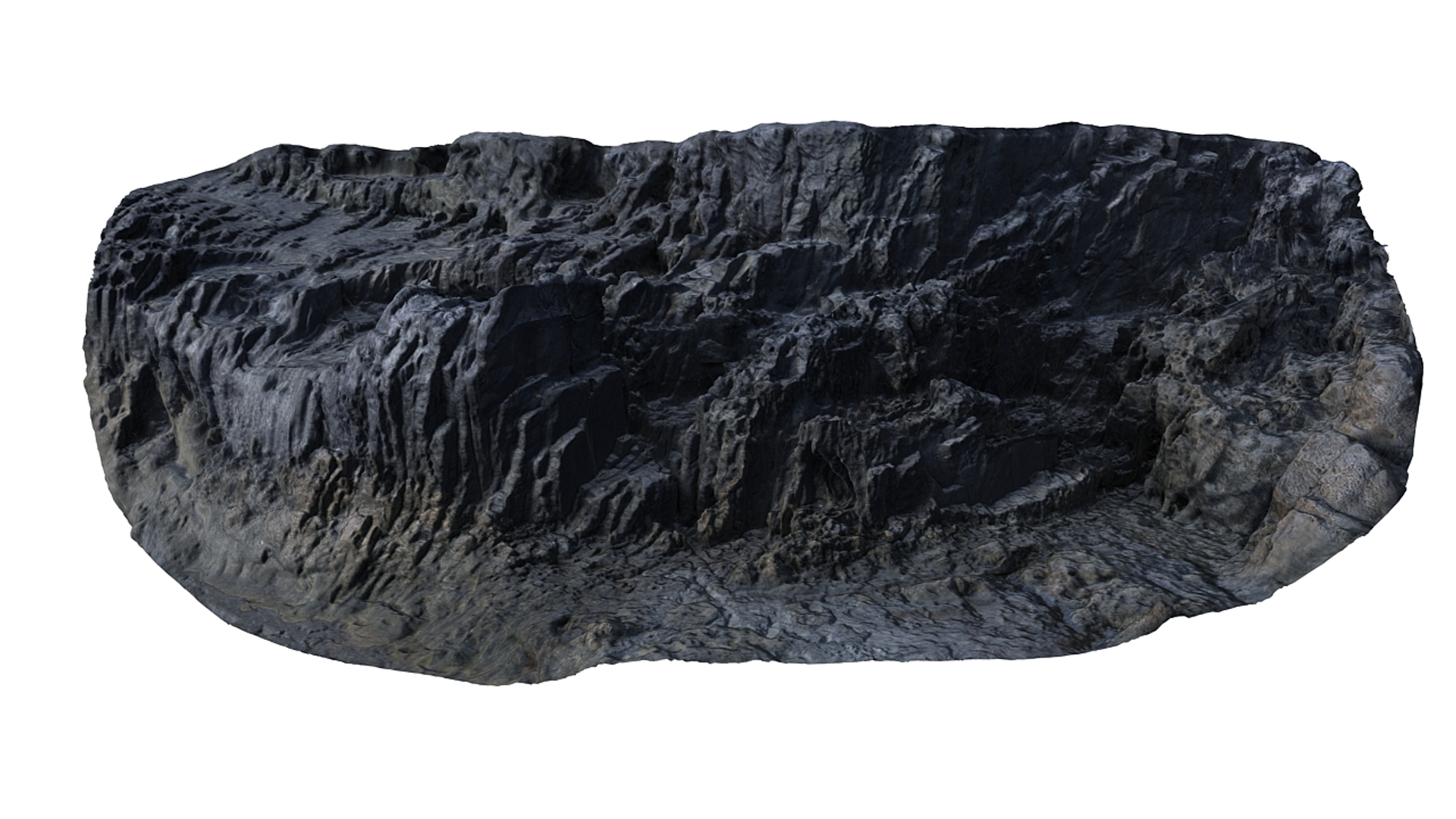 black cliffs 16k 3d model