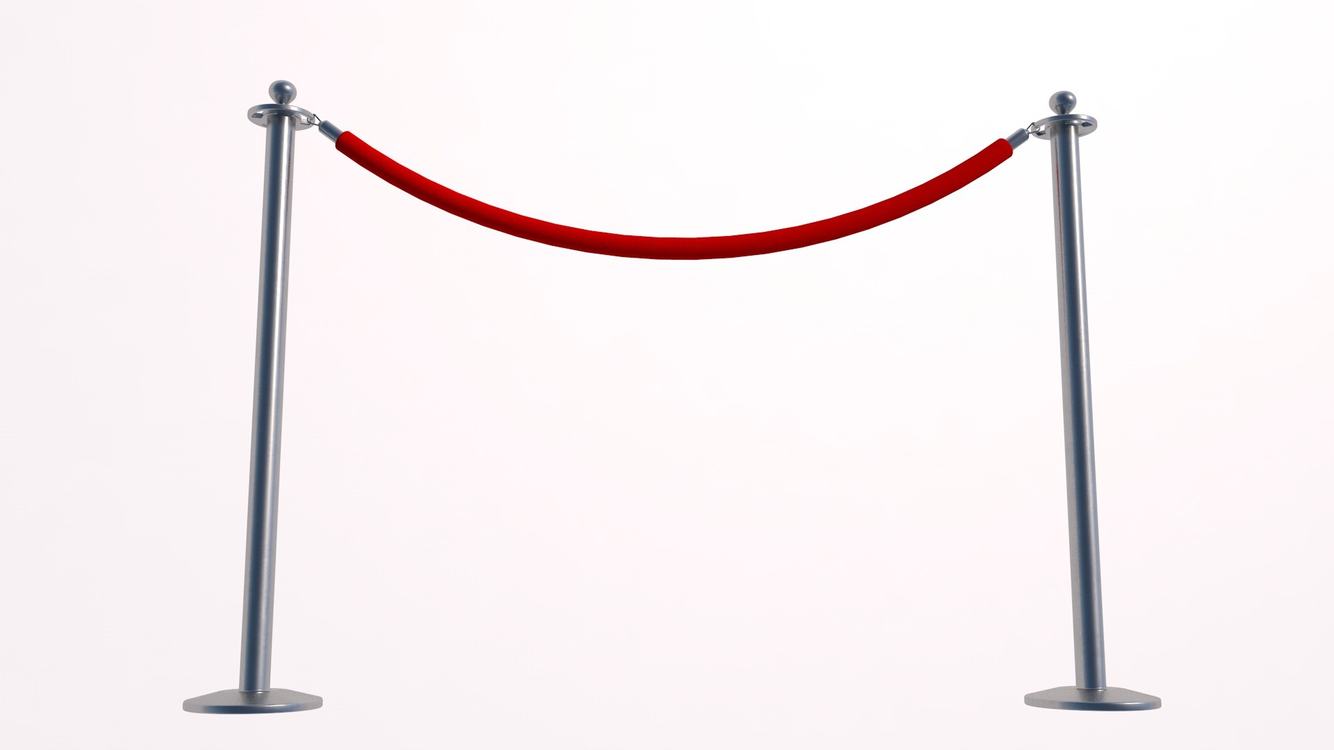 3D Velvet Rope - TurboSquid 1770779