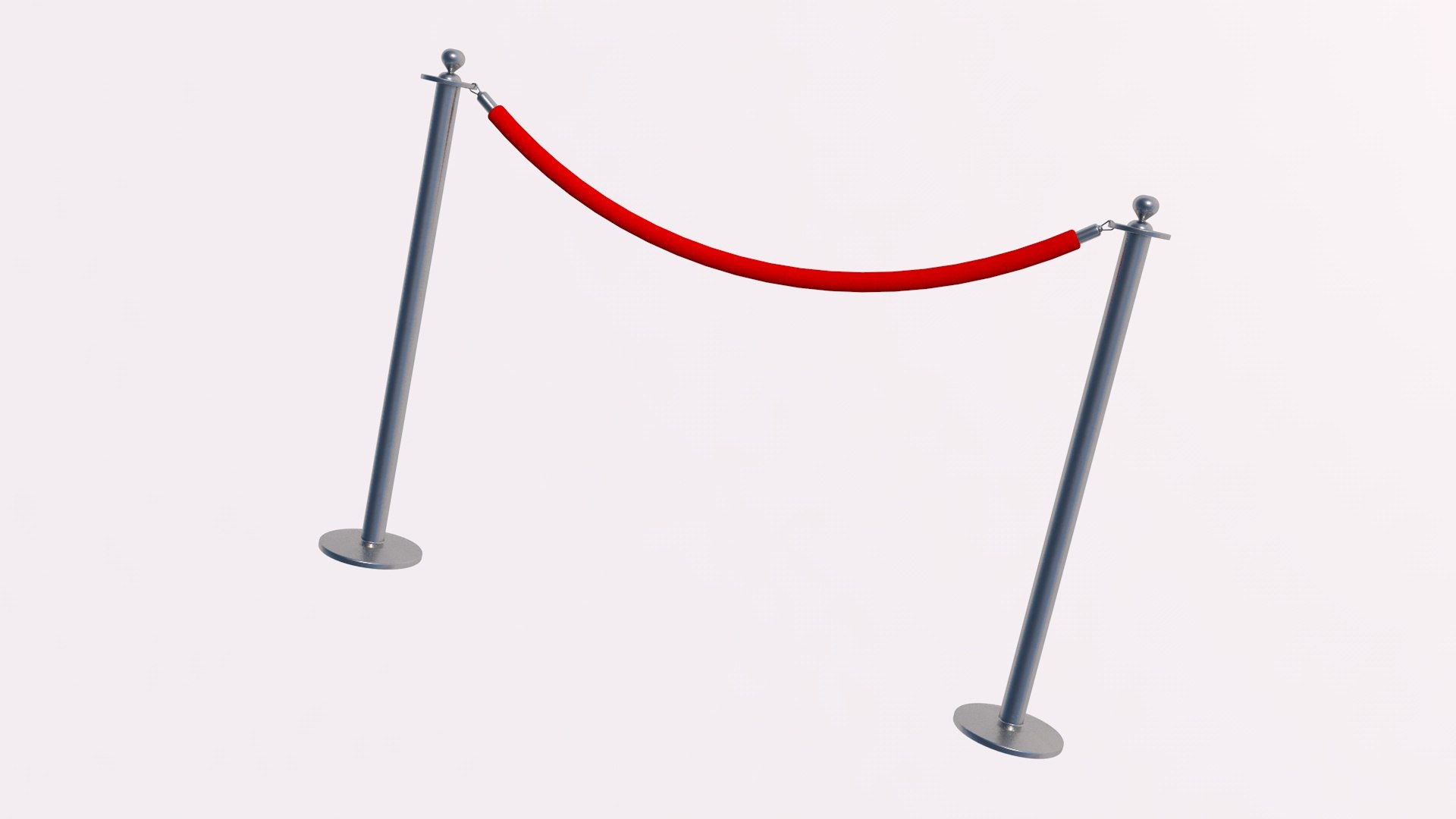 3D Velvet Rope - TurboSquid 1770779