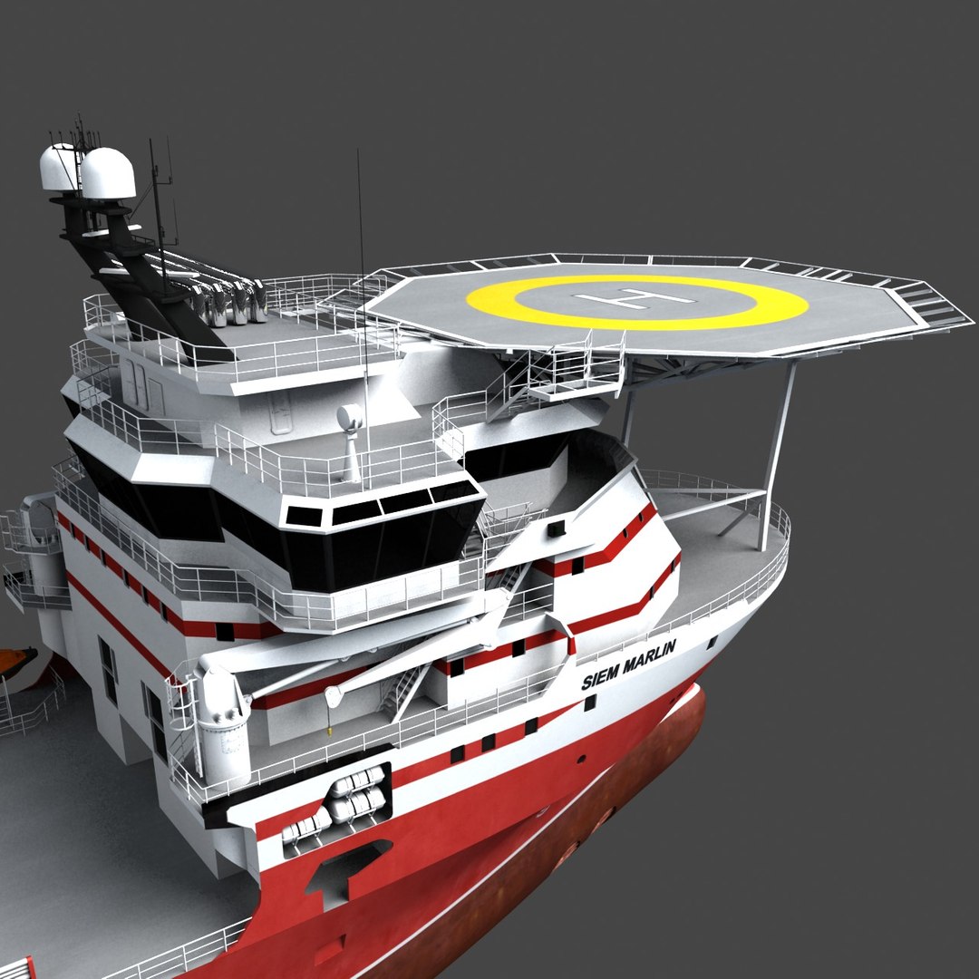 support vessel mpsv boat 3d model