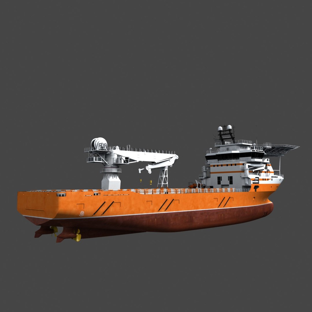 support vessel mpsv boat 3d model