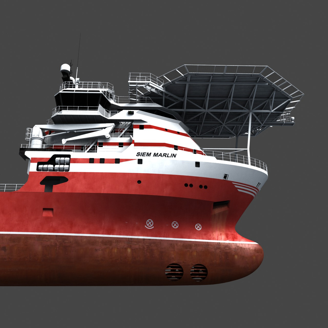support vessel mpsv boat 3d model