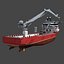 Support Vessel Mpsv Boat 3d Model