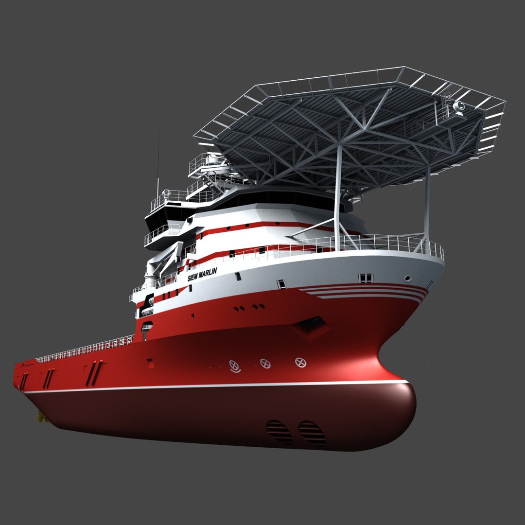 support vessel mpsv boat 3d model
