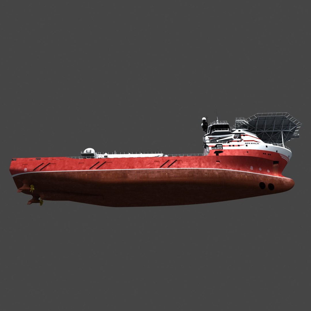 support vessel mpsv boat 3d model