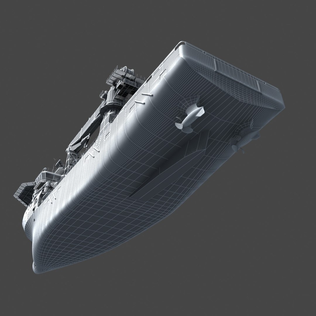 support vessel mpsv boat 3d model